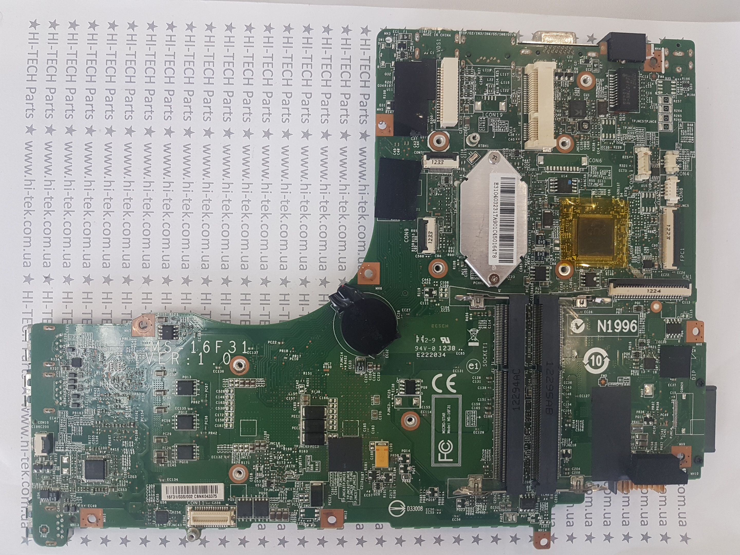 Материнская плата MSI MS-16F3 GT60 MS-16F31 ver.1.0